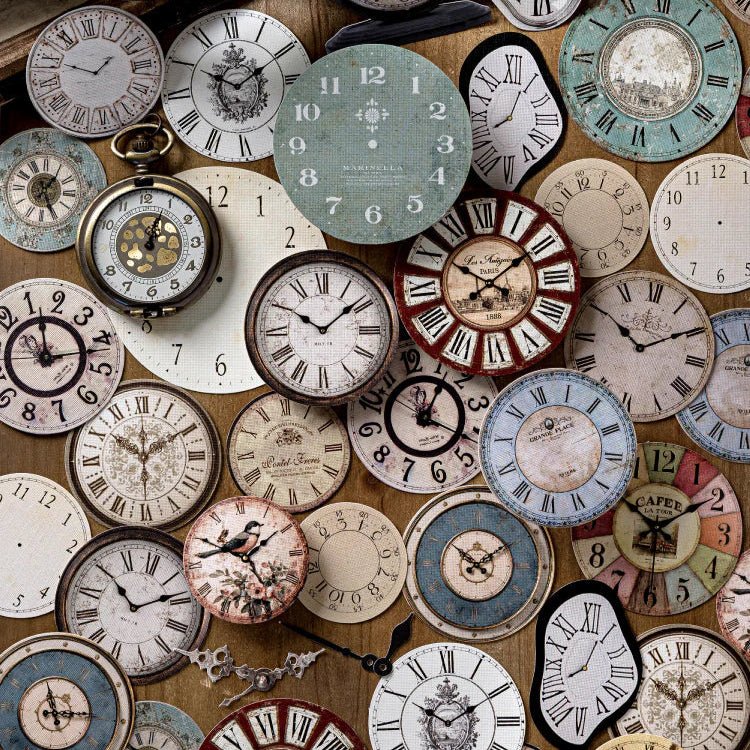 Vintage Ephemera Stickers – Labels, Clocks, Buttons, Letters - Desk Cosmos
