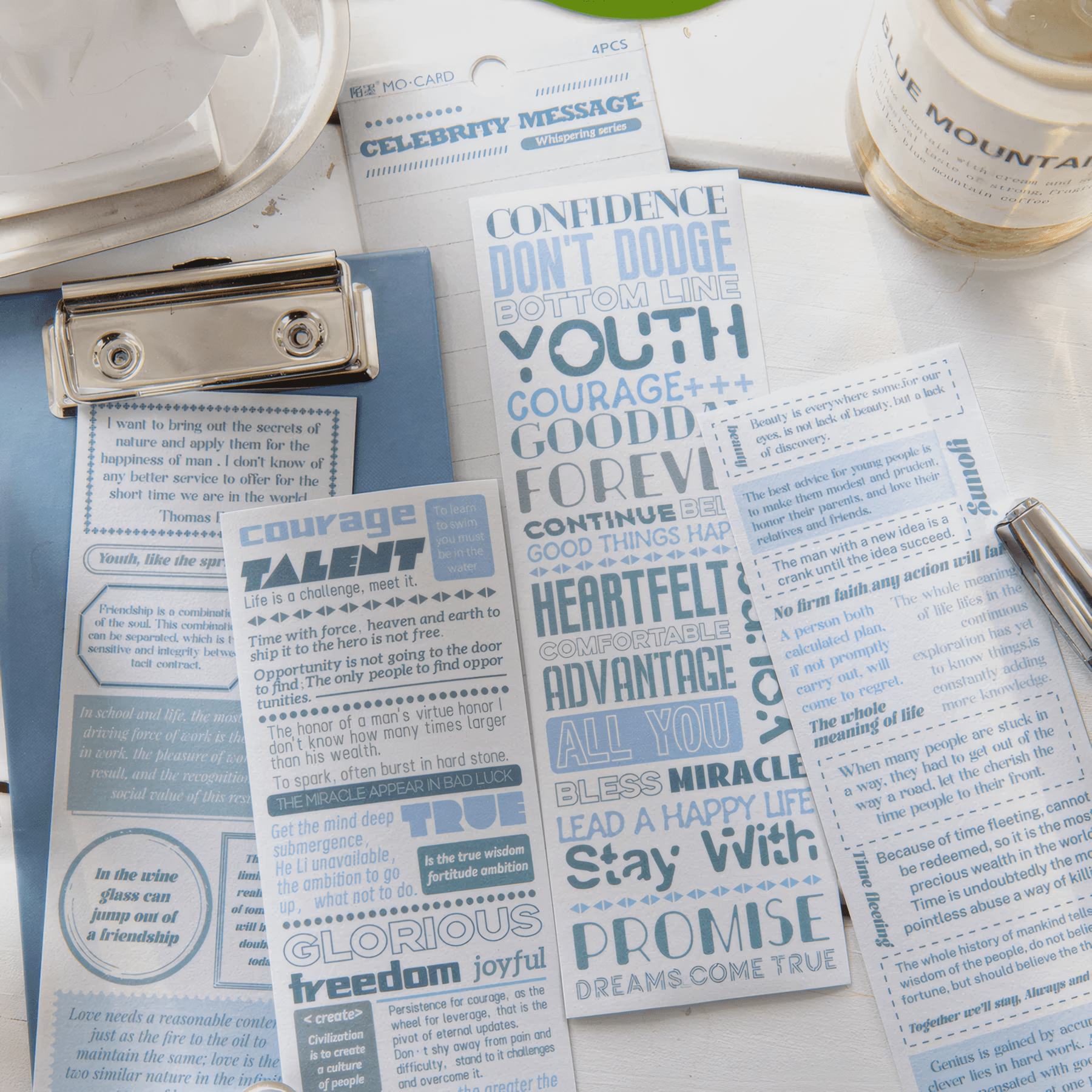 Text Stickers & Tape for Literary Journals – Desk Cosmos