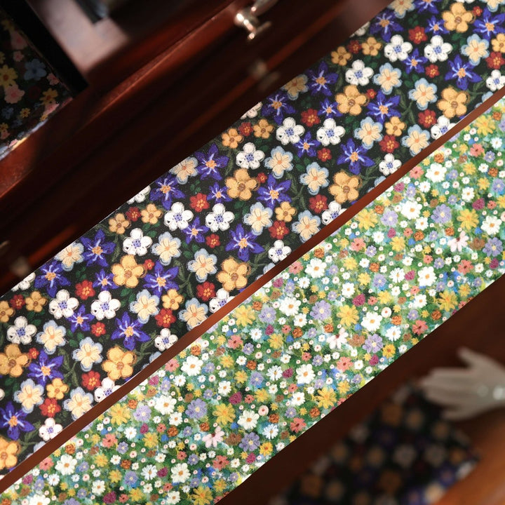 Vintage Floral Background Washi Tape - Desk Cosmos