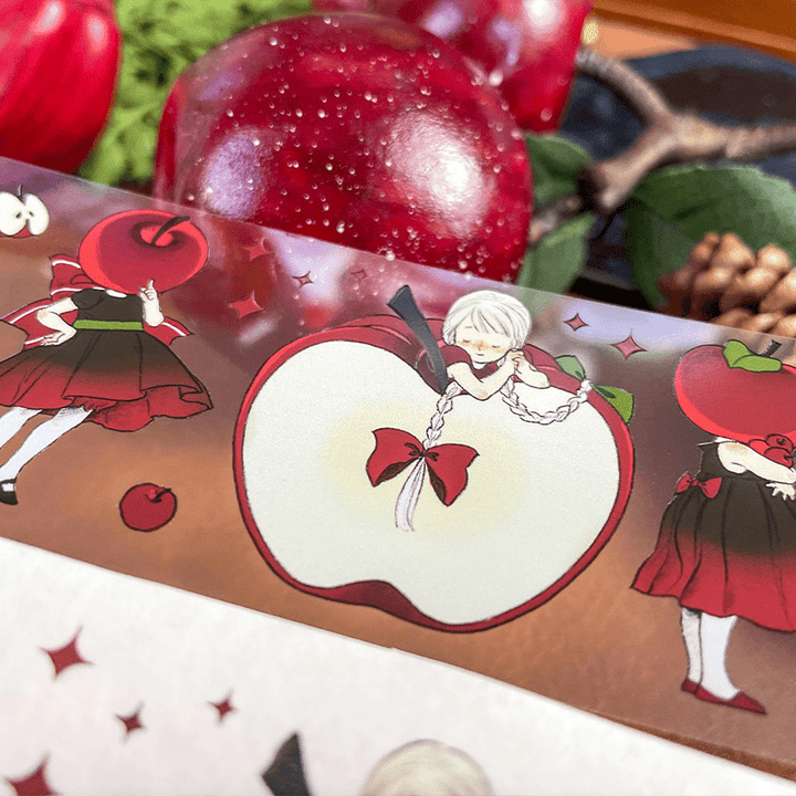 Enchanted Apple Cute Characters PET Tape - Desk Cosmos