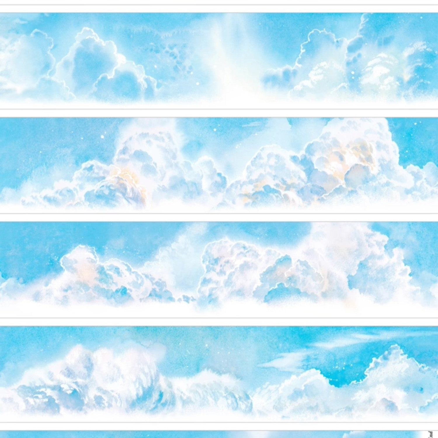 Cloudy Sky Long Loop Tape – Light Sky - Desk Cosmos