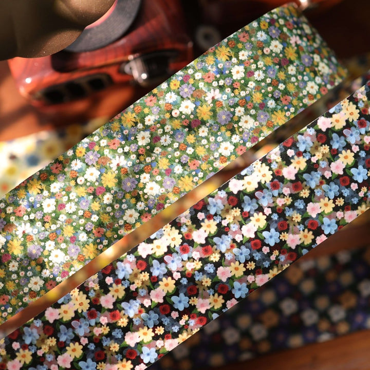 Vintage Floral Background Washi Tape - Desk Cosmos
