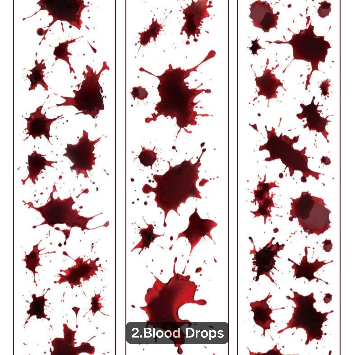 Dark Gothic Blood-Themed PET Tape - Desk Cosmos