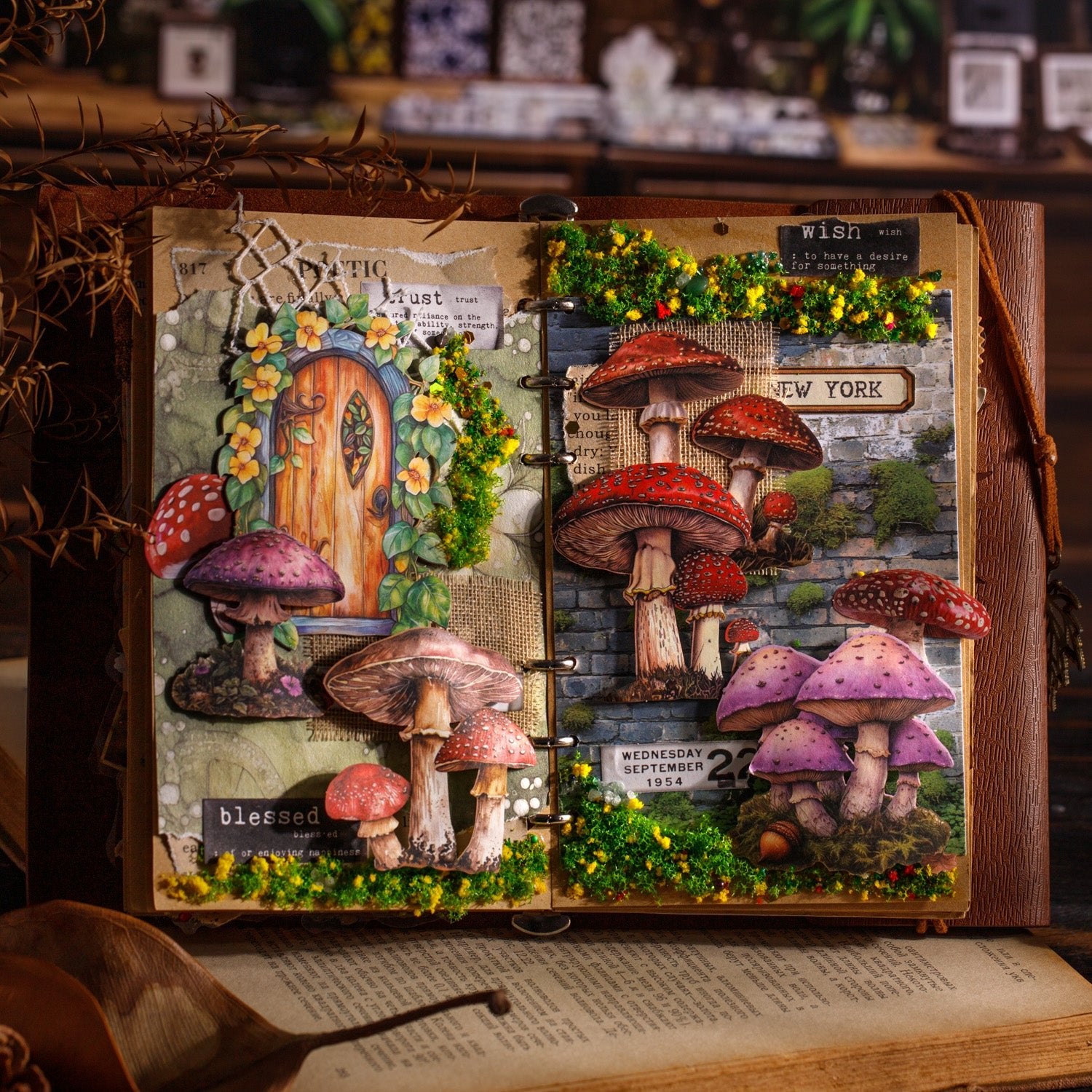 Mushroom Specimen Collection PET Stickers - Desk Cosmos