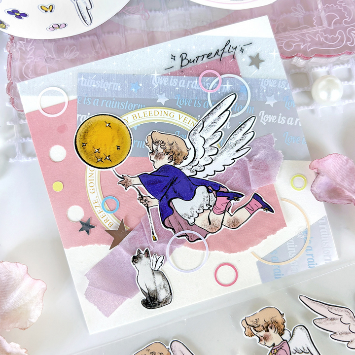 Sweet Angel Baby Die-cut PET Tape – Desk Cosmos