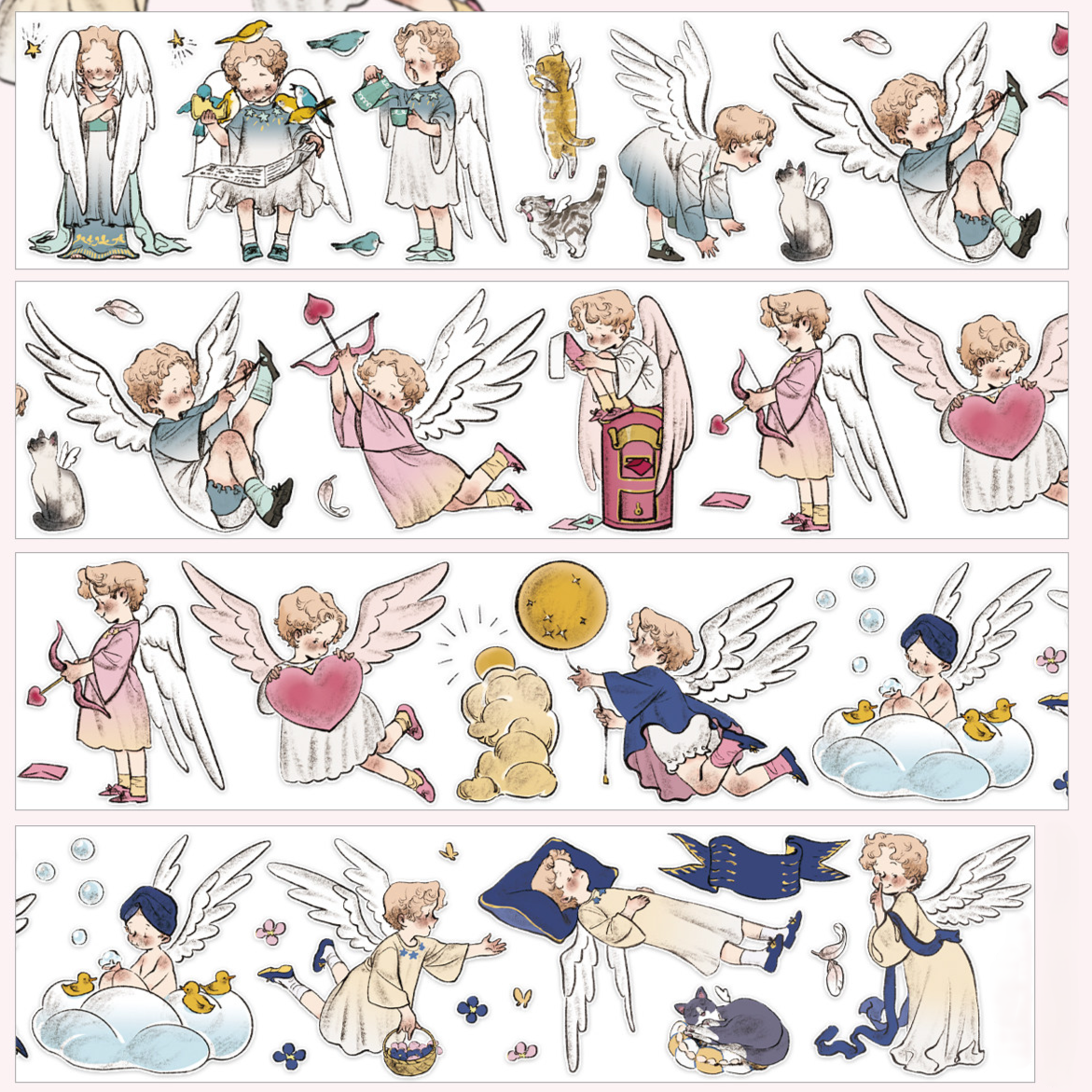 Sweet Angel Baby Die-cut PET Tape – Desk Cosmos