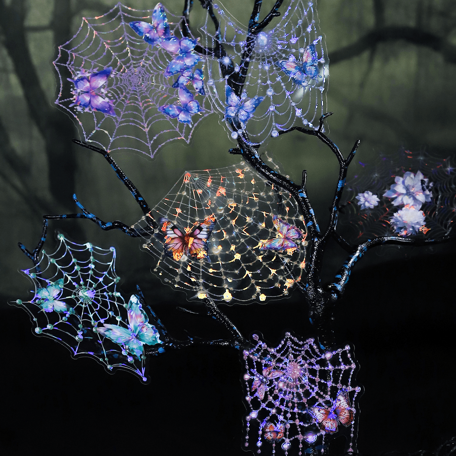 Amazing Art Spider PET Stickers - Desk Cosmos