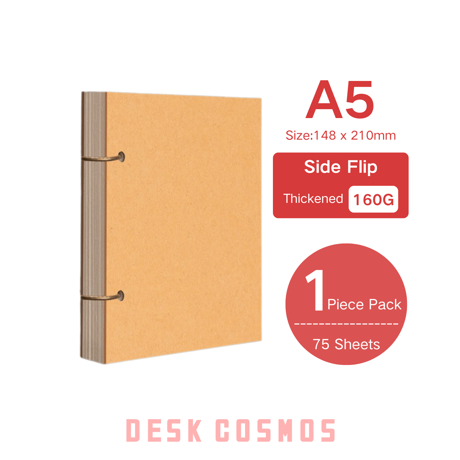 Art A5 Journal Thick Paper Notebook for Collage and Scrapbooking – Desk ...