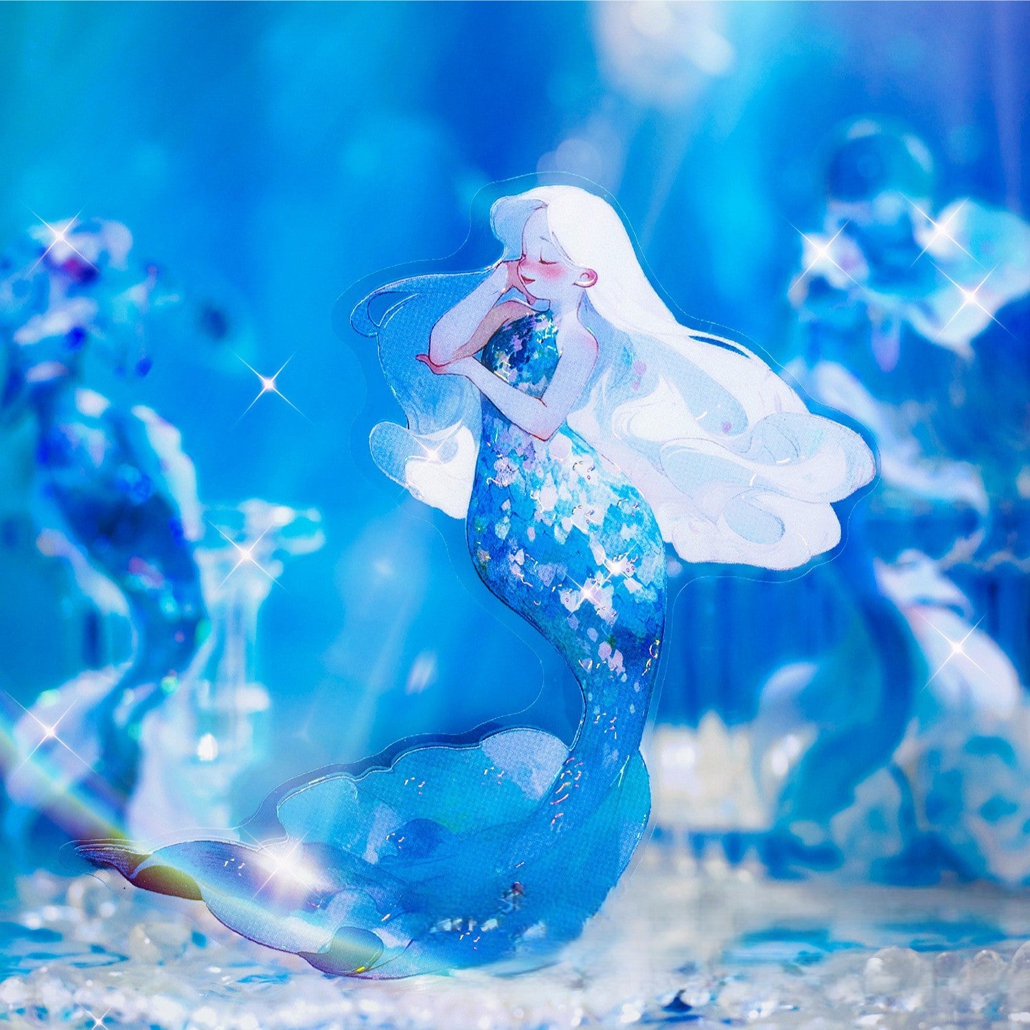 Ocean Stickers Blue Sea Characters – Desk Cosmos