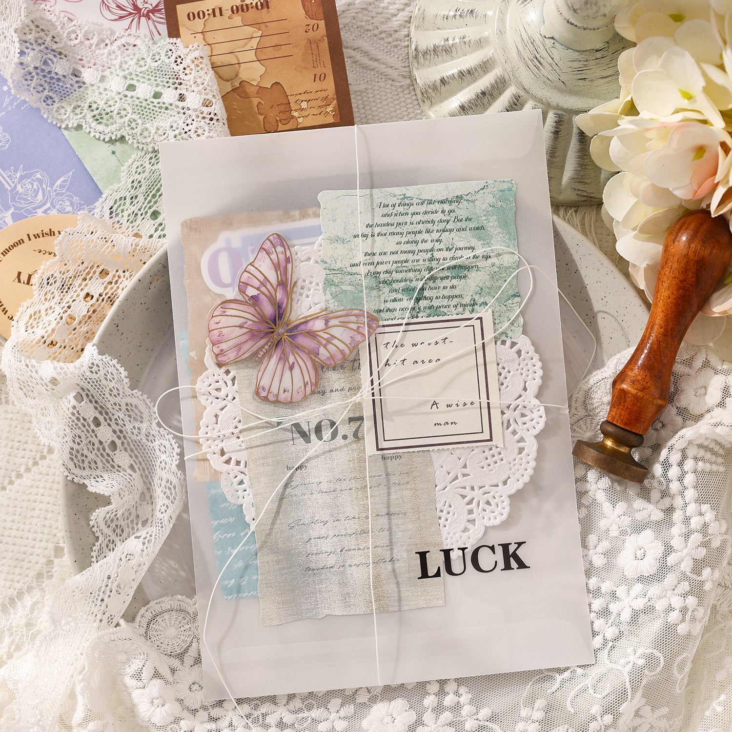 Writing Paper Stickers Light and Letterhead – Desk Cosmos